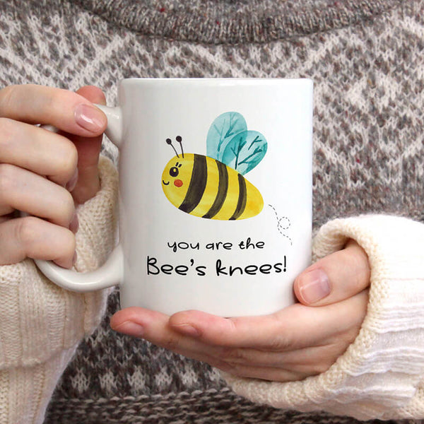 personalised bee mug
